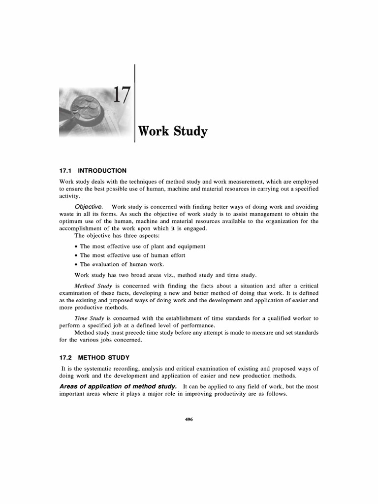Work Study | PDF