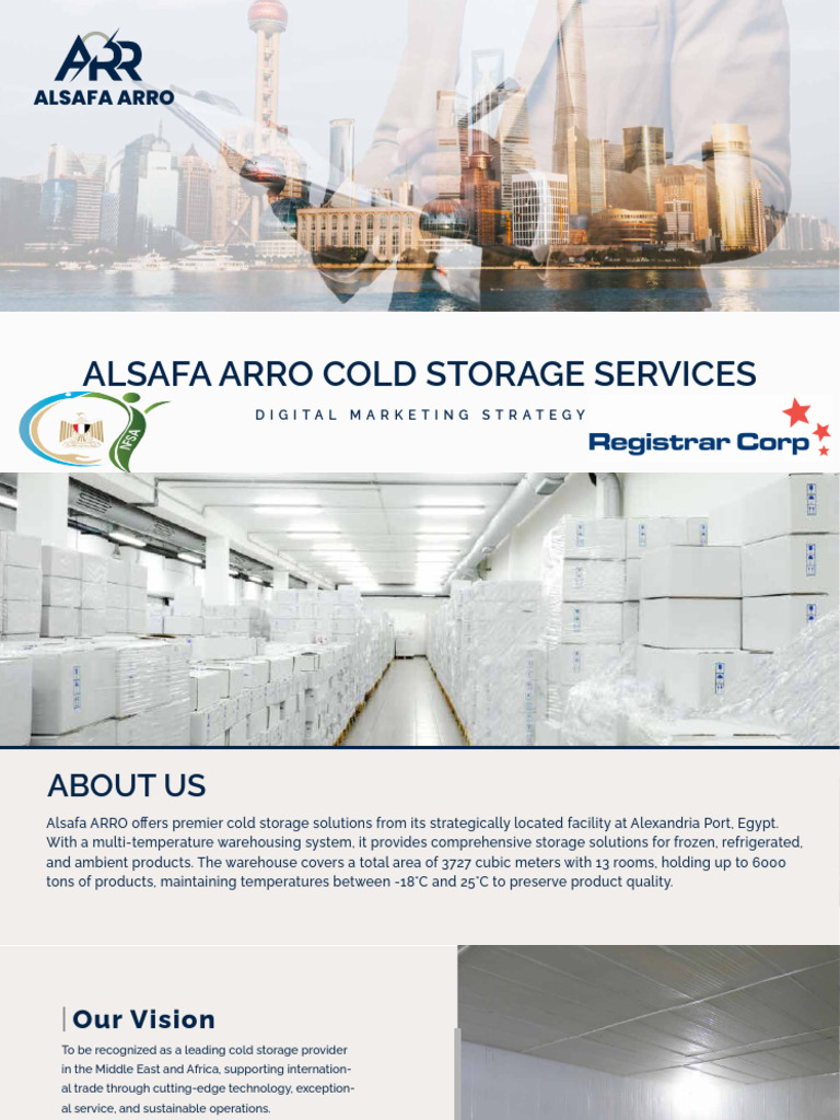 Alsafa Arro Presentation | PDF | Refrigeration | Warehouse