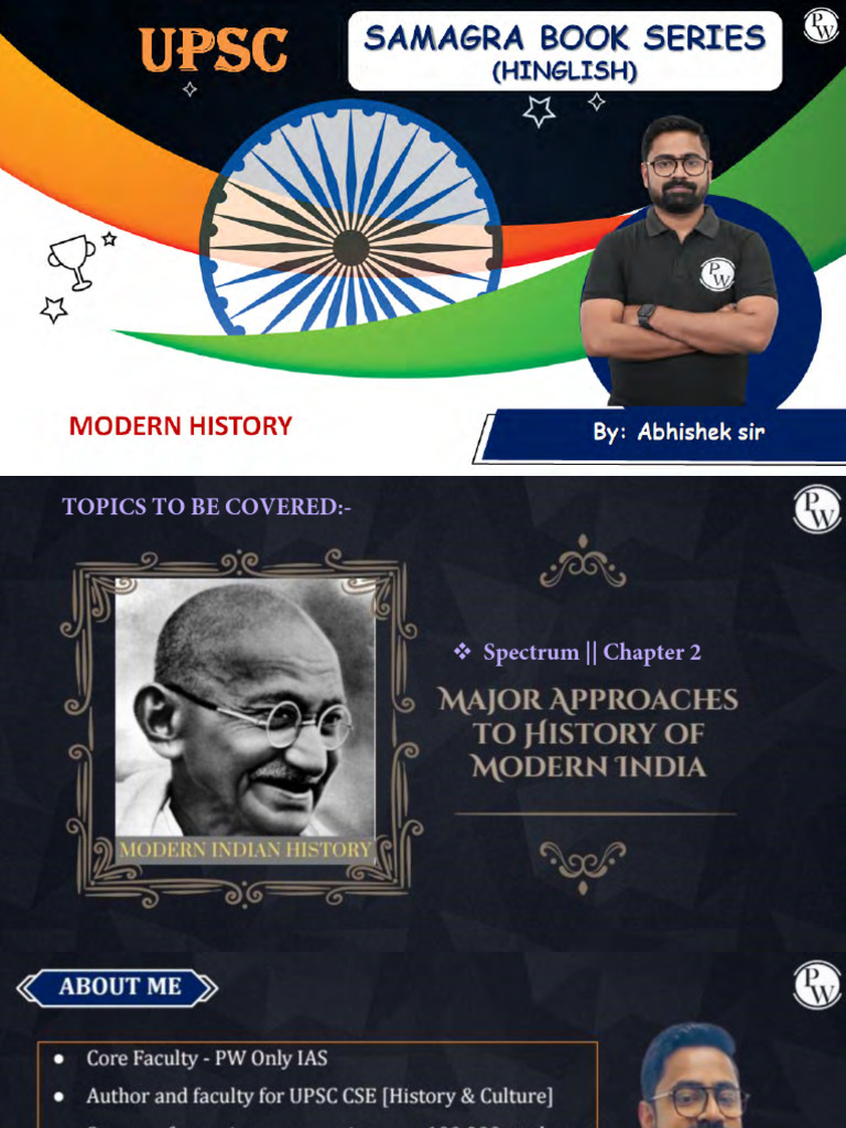 Spectrum - Major Approaches To The History of Modern India - Chapter 2 ...