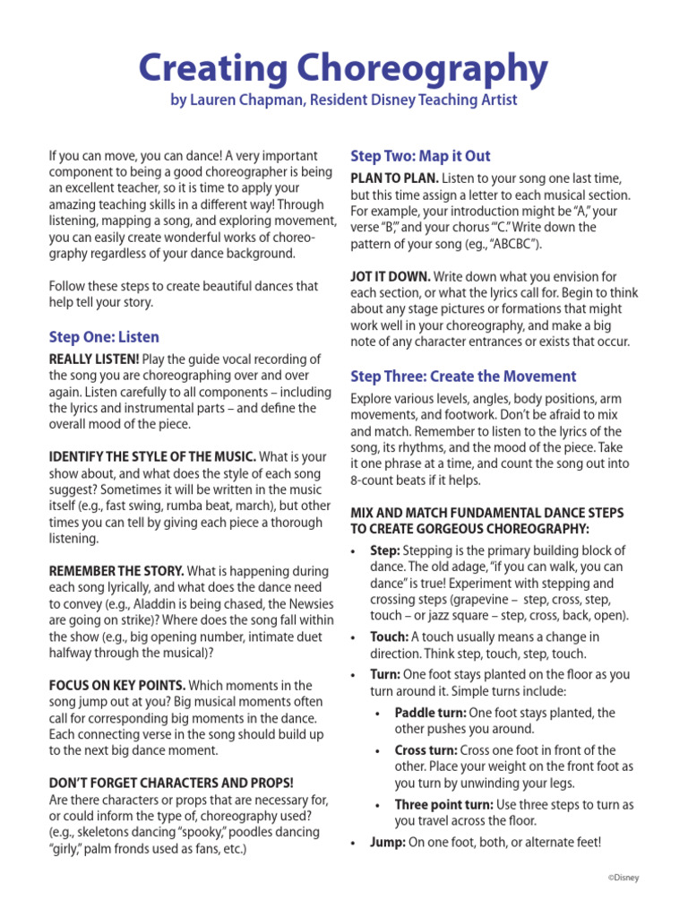 Creating Choreography | PDF | Choreography | Dances