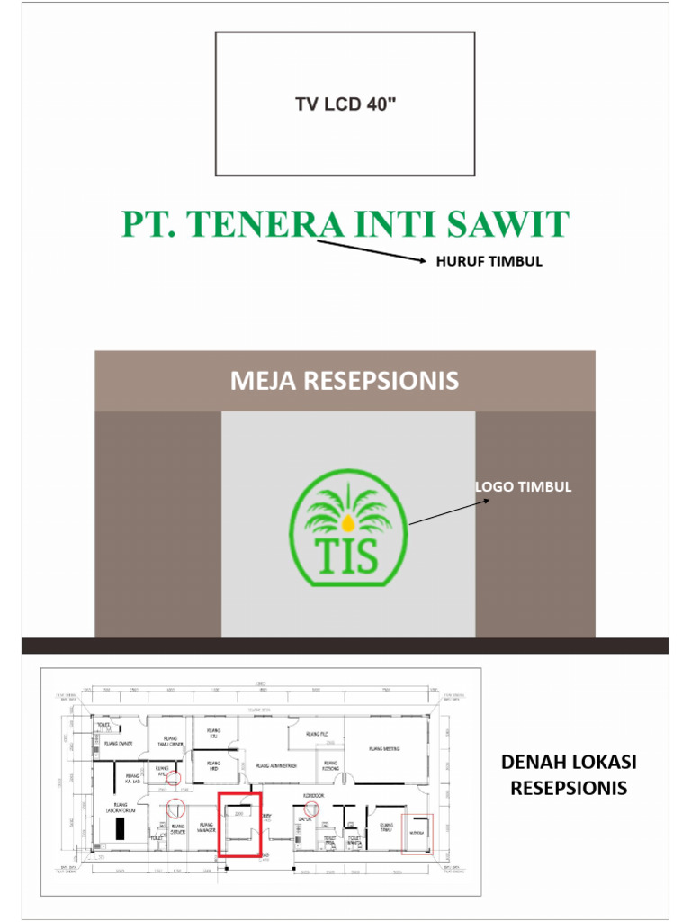 Layout Resepsionis Mill Offfice TIS | PDF