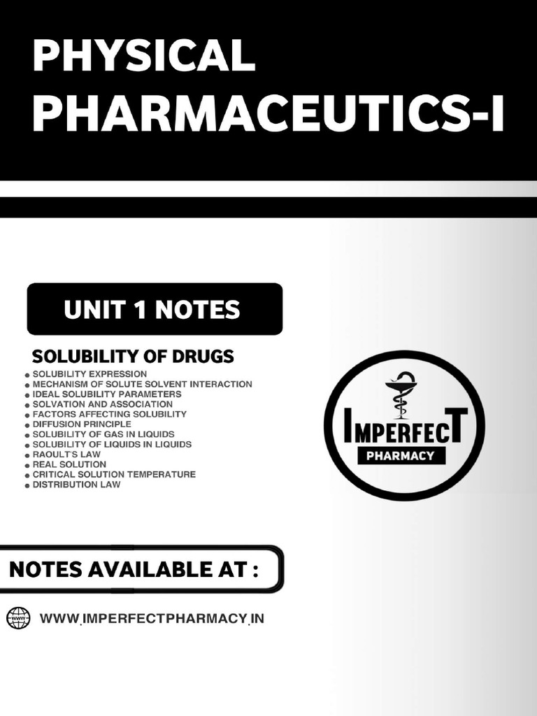 Unit 1 Physical Pharmaceutics Compressed (1) | PDF