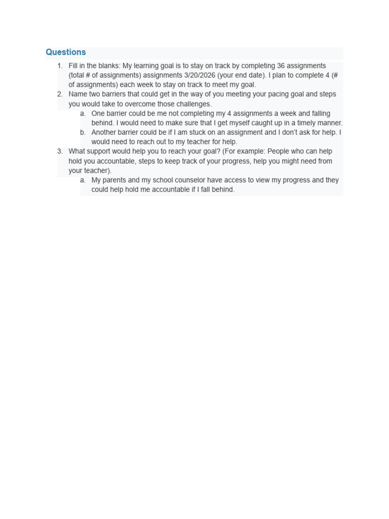 0.4 _ Make Your Pacing Plan | PDF