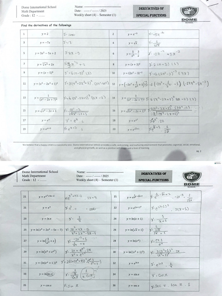 Weekly Sheet 4 Model Answer | PDF