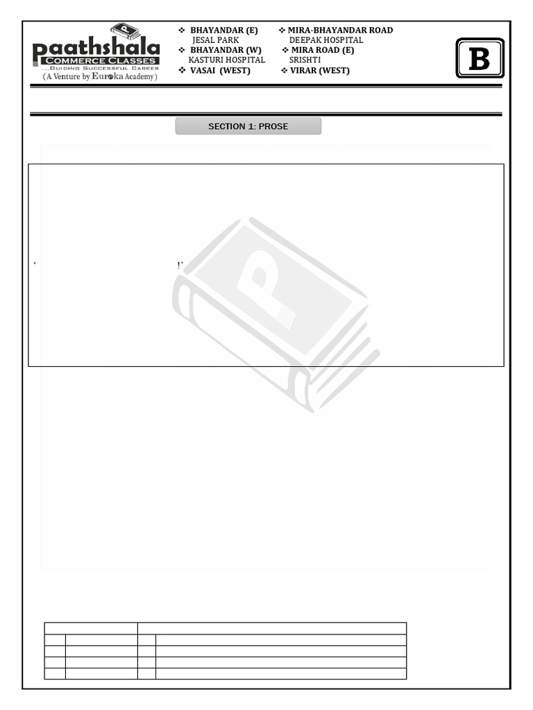 Solution English Prelim Set B | PDF