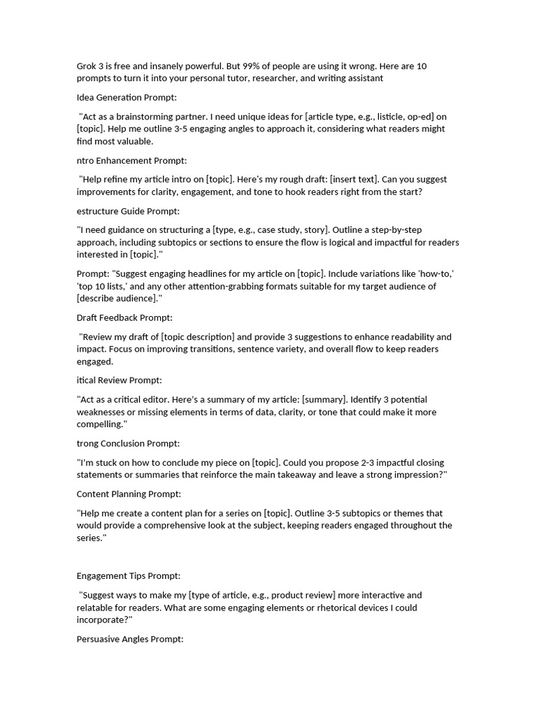 Prompts | PDF