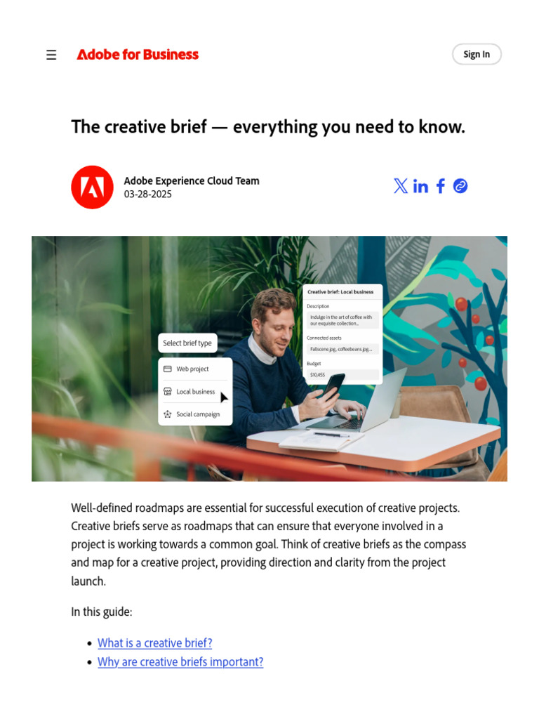 Creative Briefs - How To Write, Examples, and Templates | PDF | Target ...