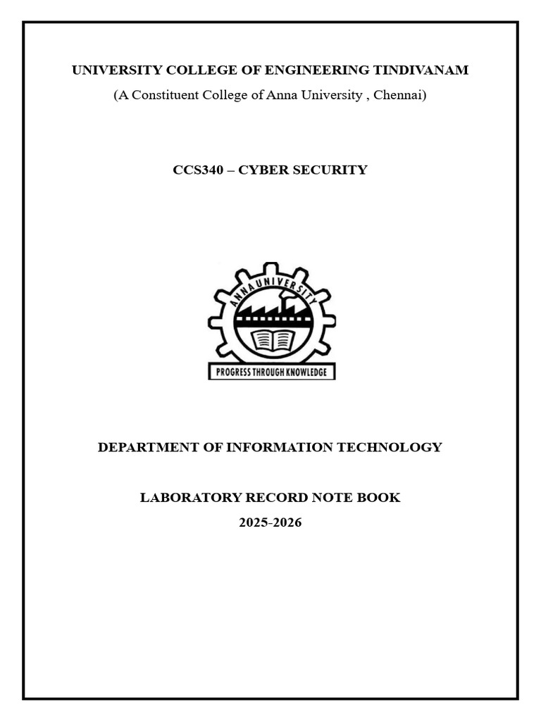 Cyber Security Laboratory | PDF | Domain Name System | Secure Shell