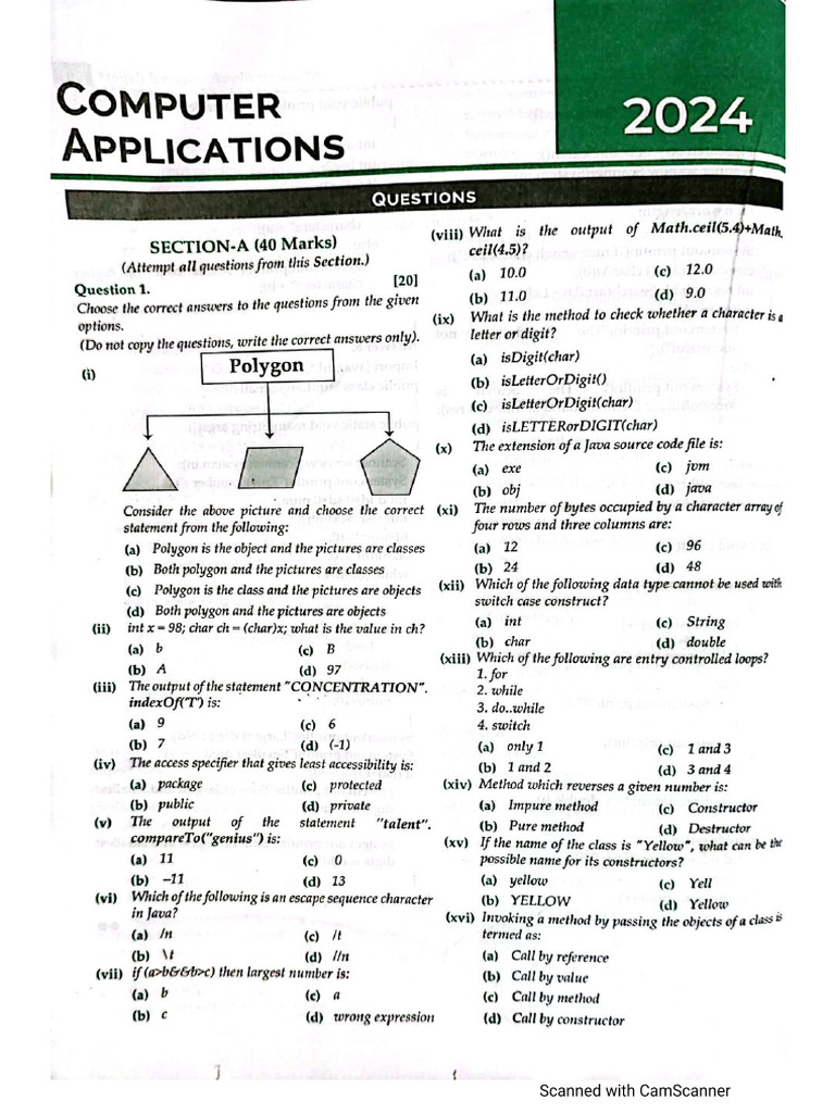 Test Paper 2024 | PDF
