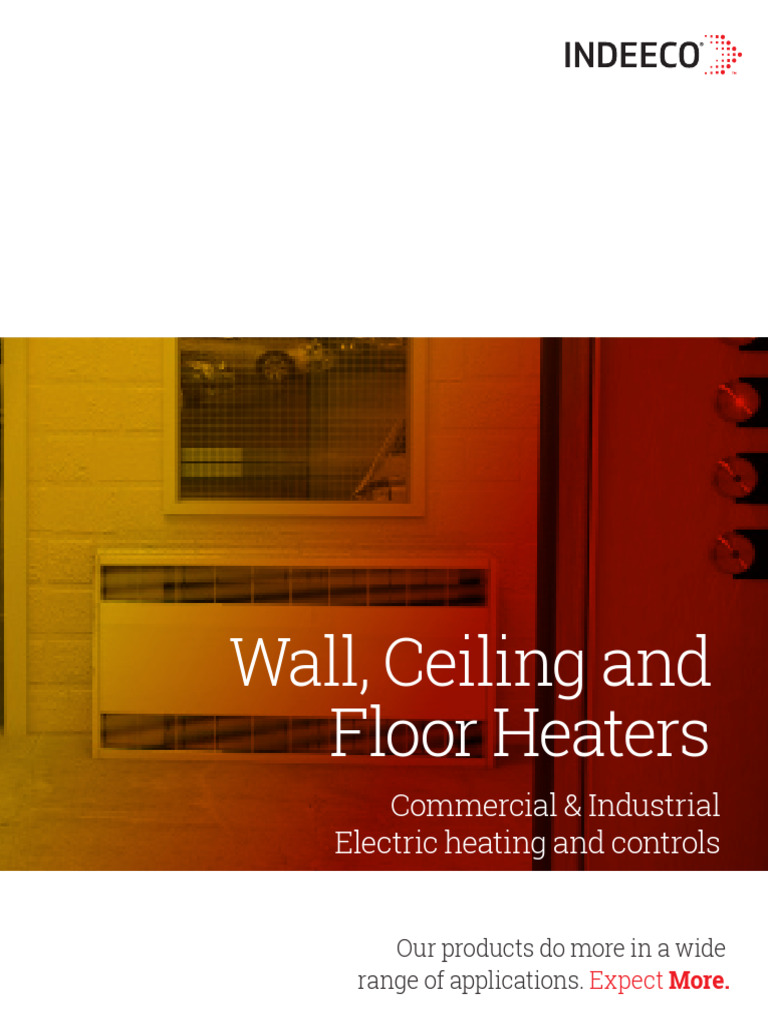 Indeeco Architectural Wall Heater | PDF | Thermostat | Paint