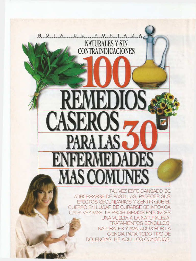 100 Remedios Caseros para Las 30 Enfermedades Mas Comunes PR | PDF | Té ...