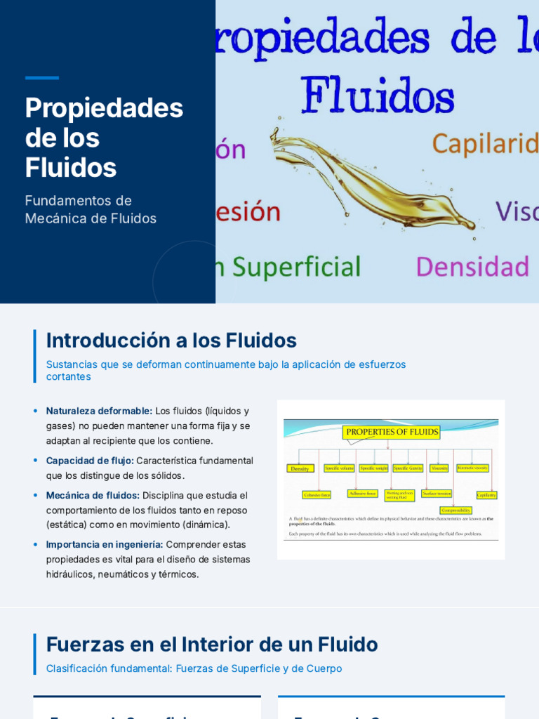 Propiedades de Los Fluidos | PDF | Viscosidad | Líquidos