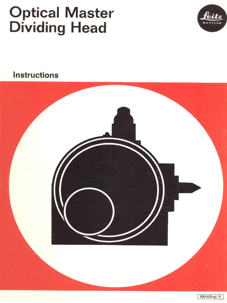 LEITZ OPTICAL MASTER DIVIDING HEAD MANUAL | PDF