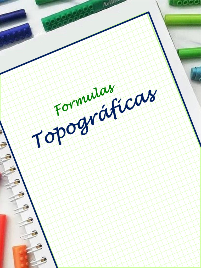 Formulas de Topografia 1 | PDF | Funciones trigonométricas | Pendiente