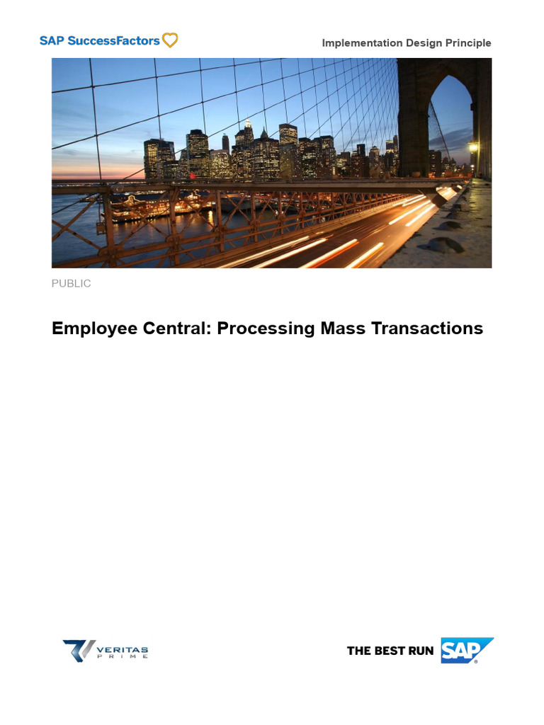 IDP Employee Central Processing Mass Transactions V1.3 | PDF ...