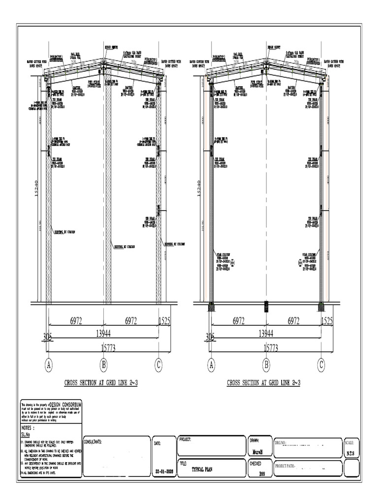 2026.01.22 Structural Drawing Section-1 | PDF