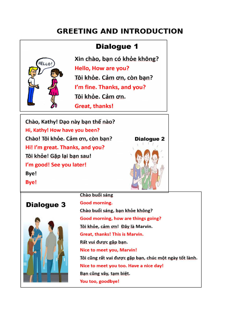 Greeting and Introduction | PDF