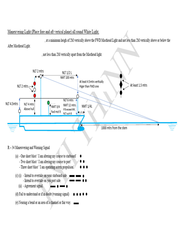 COLREG Position of Light - 260129 - 205759 | PDF