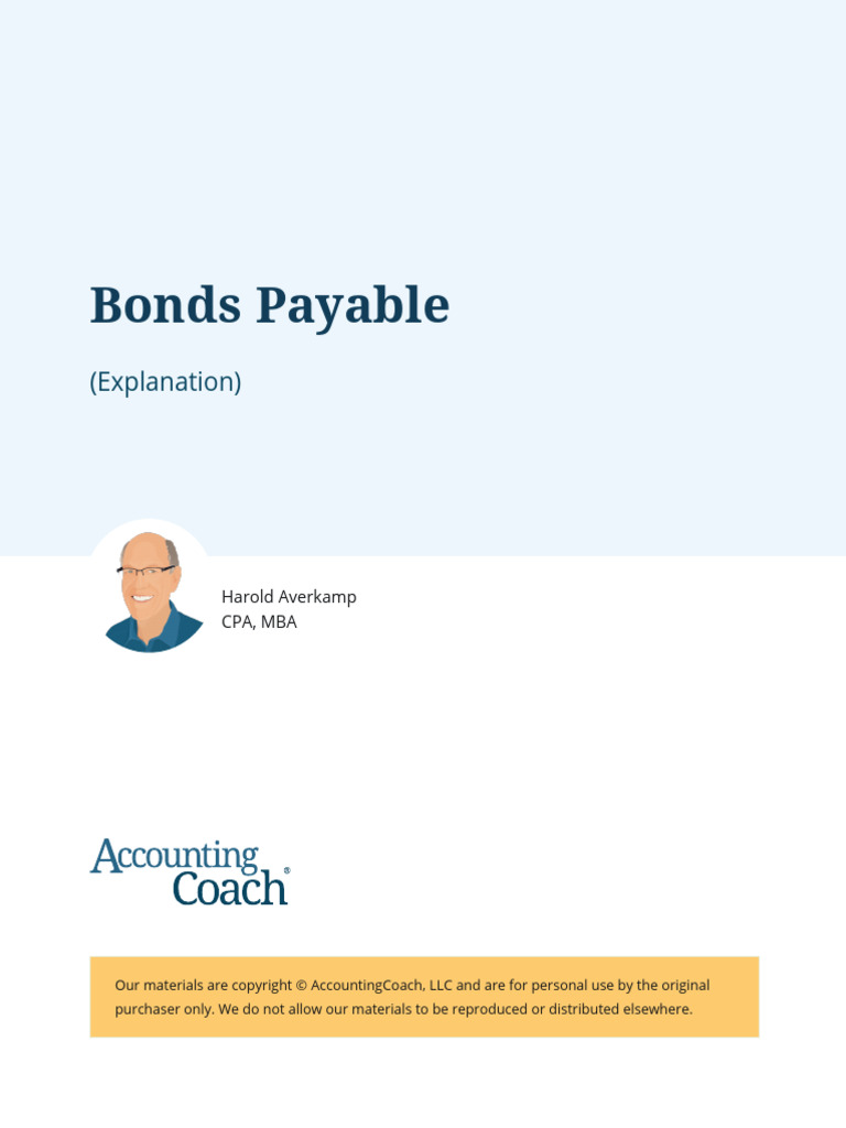 21 Bonds Payable Explanation | PDF | Bonds (Finance) | Debits And Credits