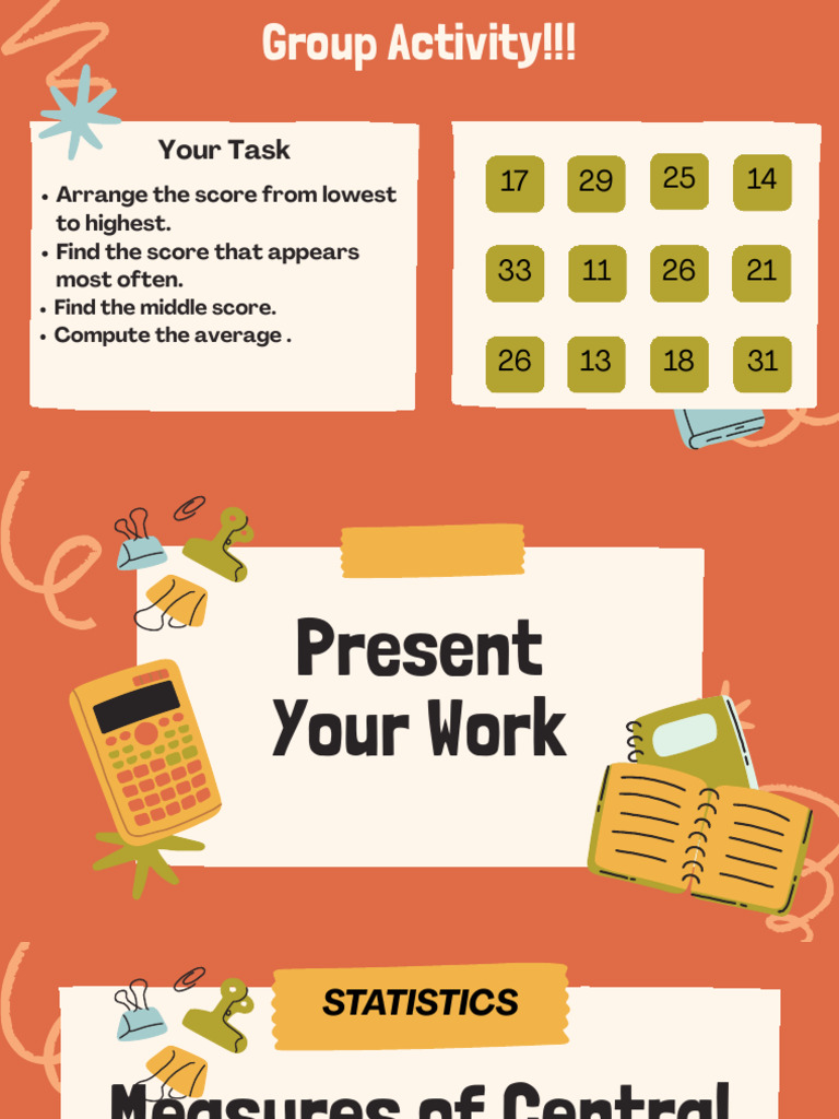 Scientific Notation Education Presentation in Red Cream Orange ...