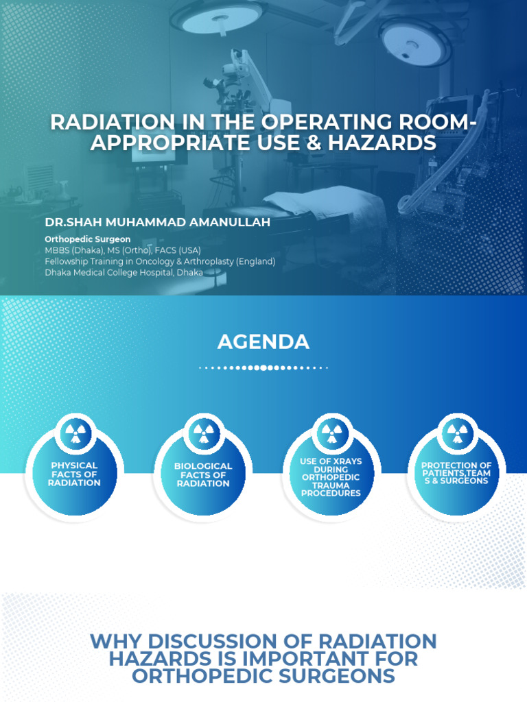 Radiation in The Operating Room-Appropriate Use & Hazards | PDF | X Ray ...