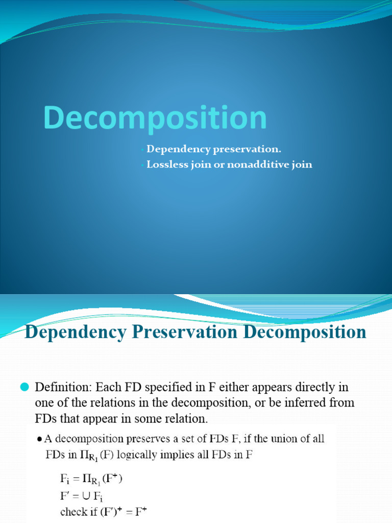 Lossless Decomposition | PDF