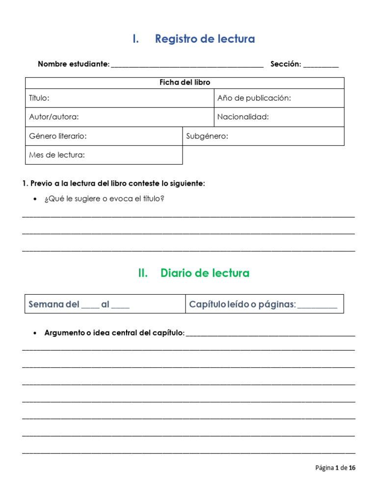 Diario de Lectura-registro (1) | PDF | Puntuación | Comunicación humana
