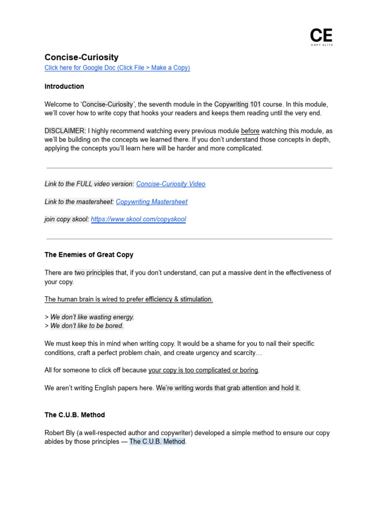 7. Concise-Curiosity (YT) | PDF | Curiosity | Knowledge