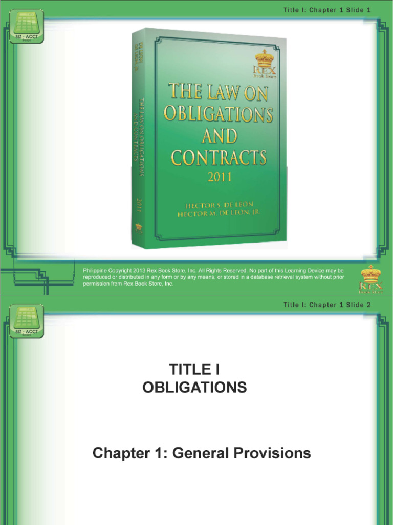 Title I Chapter 1 Oblicon | PDF