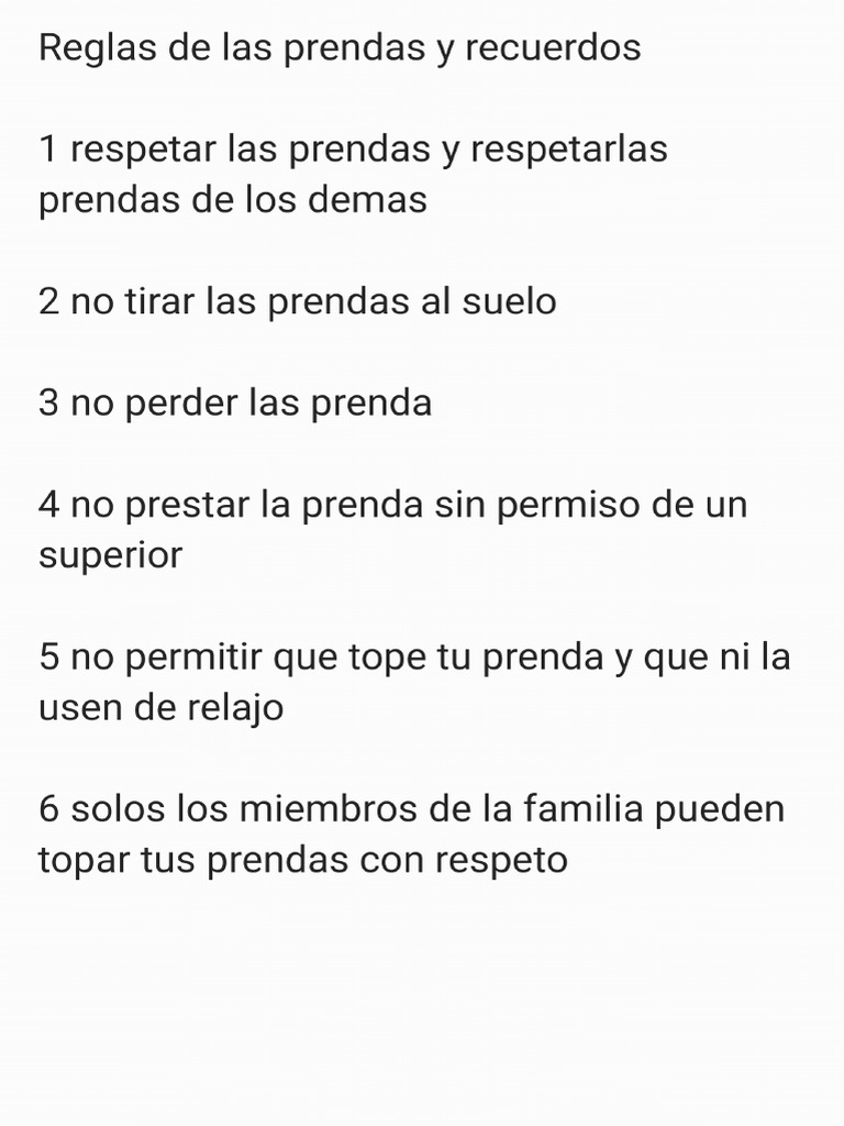 Reglas de Prenda - 250923 - 141443 | PDF