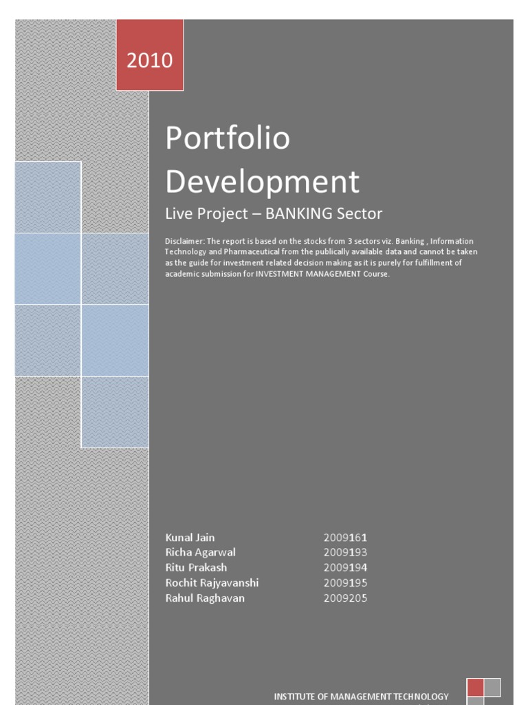 Portfolio Development: Live Project - BANKING Sector | PDF | Exchange ...