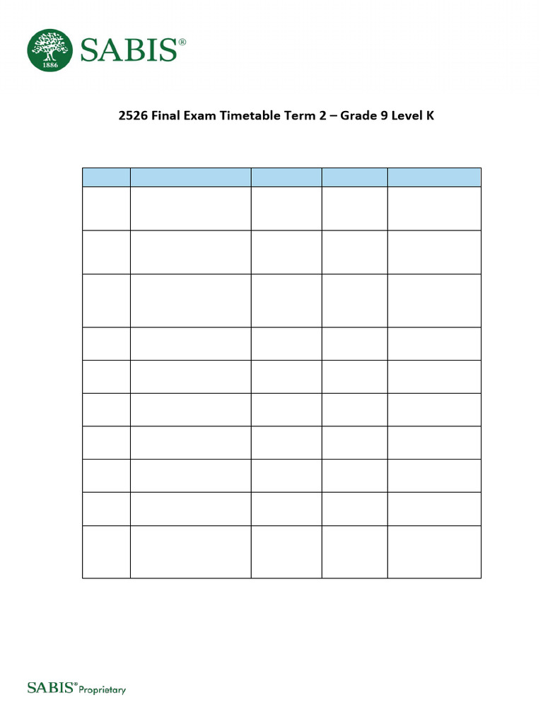 2526 Final Term 1 Grade 9 Level K | PDF