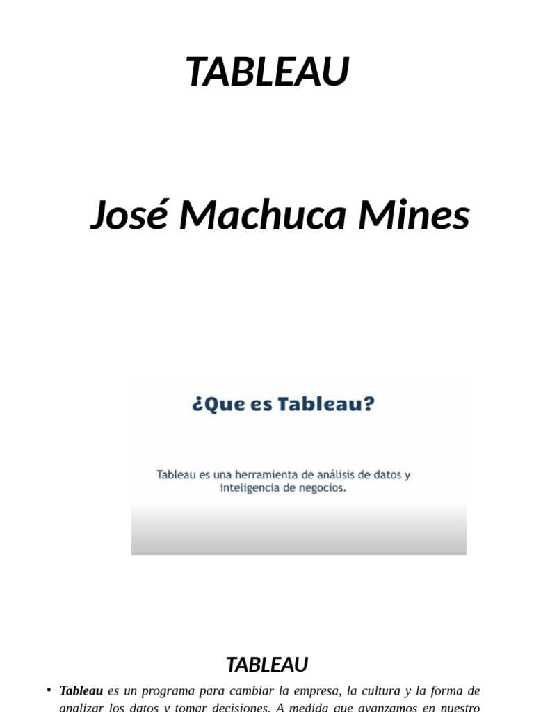 Tableau | PDF
