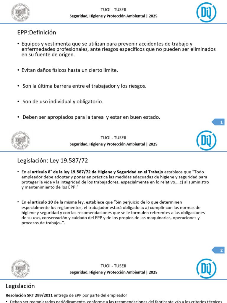 EPP:Definición: Tuoi - Tuseii | PDF | Guante | Contaminación