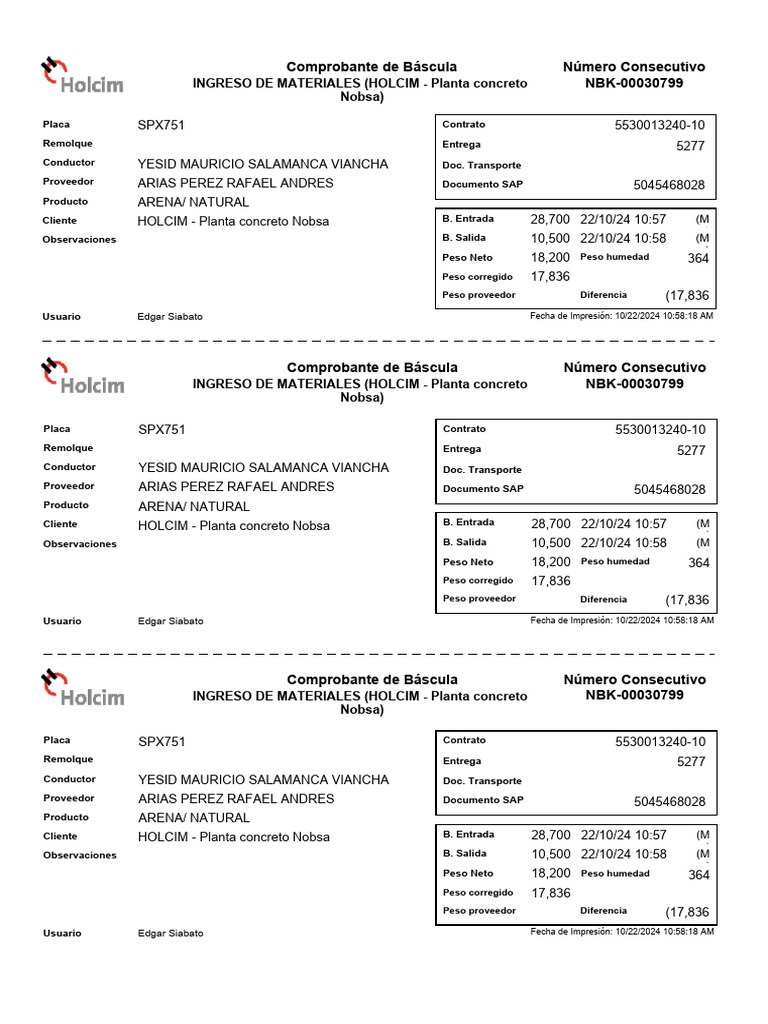 Scale Ticket | PDF