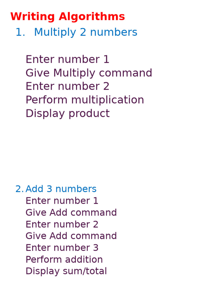 GRADE 6 Writing Algorithms | PDF