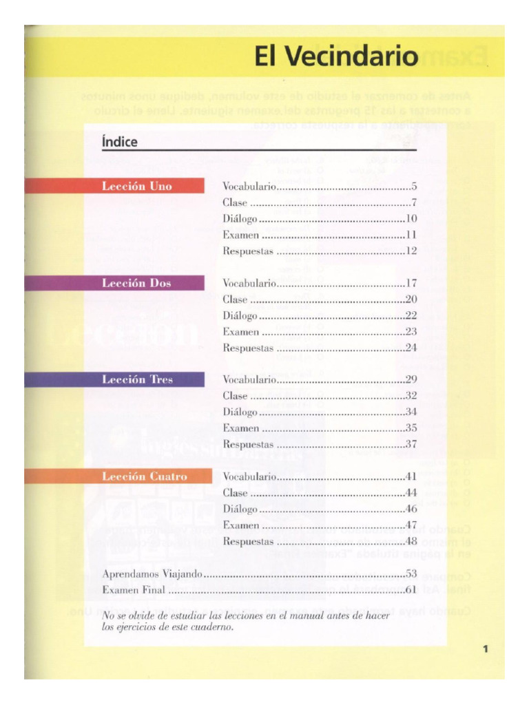 Cuaderno - Ejercicios 6 INGLES | PDF