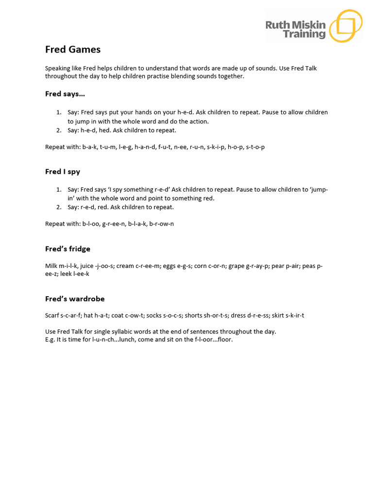 Fred Games 4 | PDF