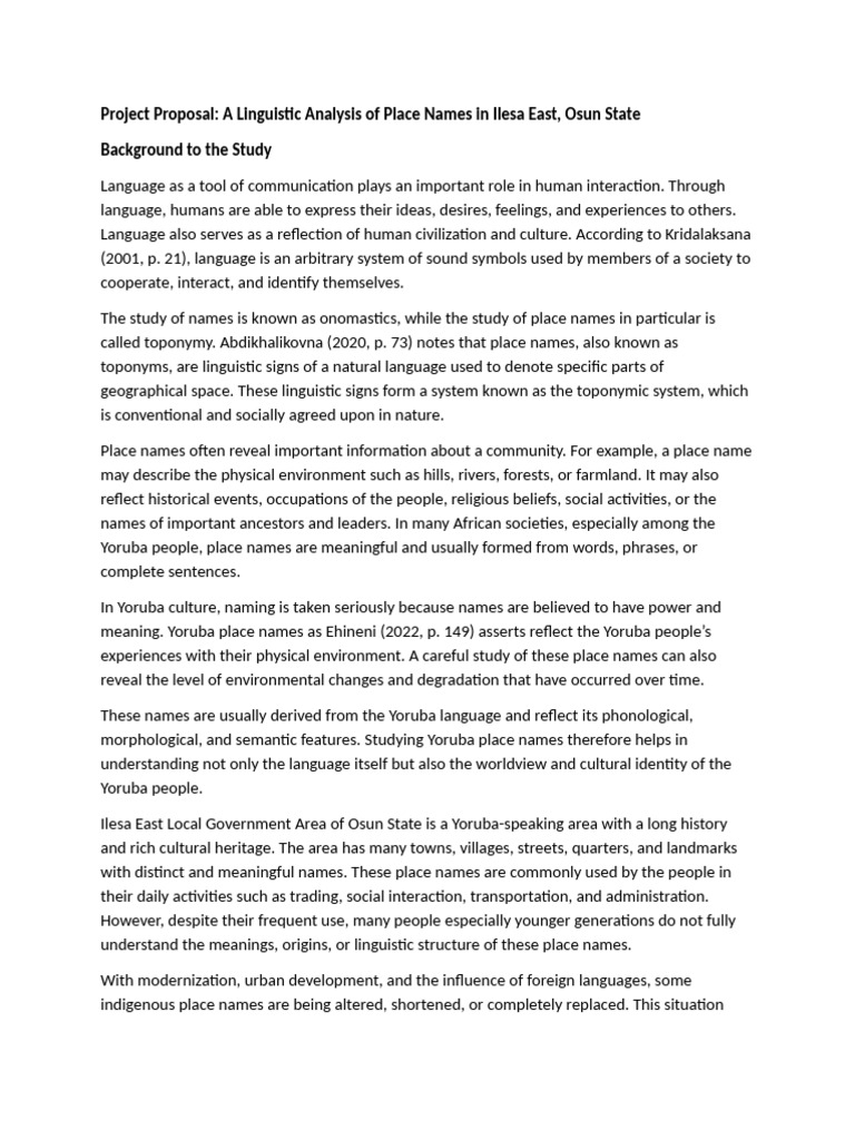 Micheal Project Proposal | PDF | Linguistics | Semantics