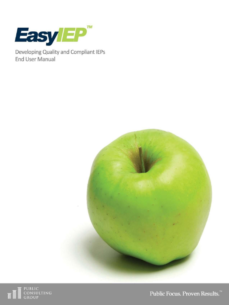 EasyIEP User Manual | PDF | Password | Login