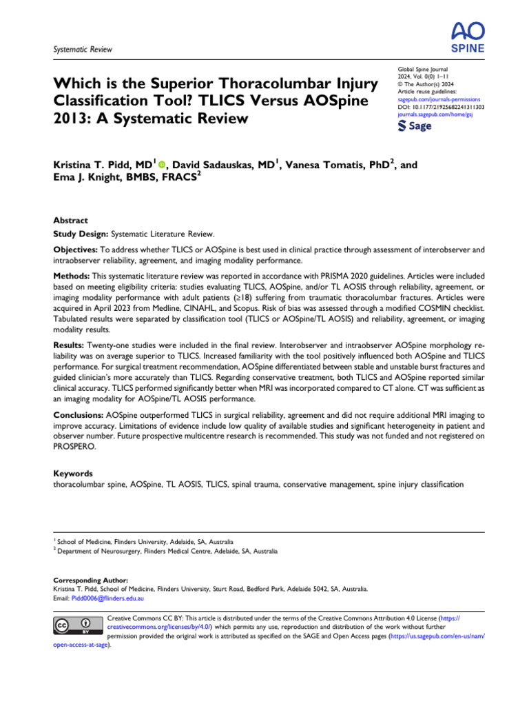 Which_is_superior_thoracolumbar_injury_classification_Tool_TLICS | PDF ...