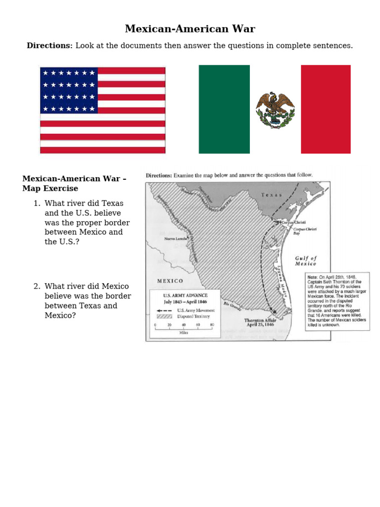Mexican-American War DBQ | PDF
