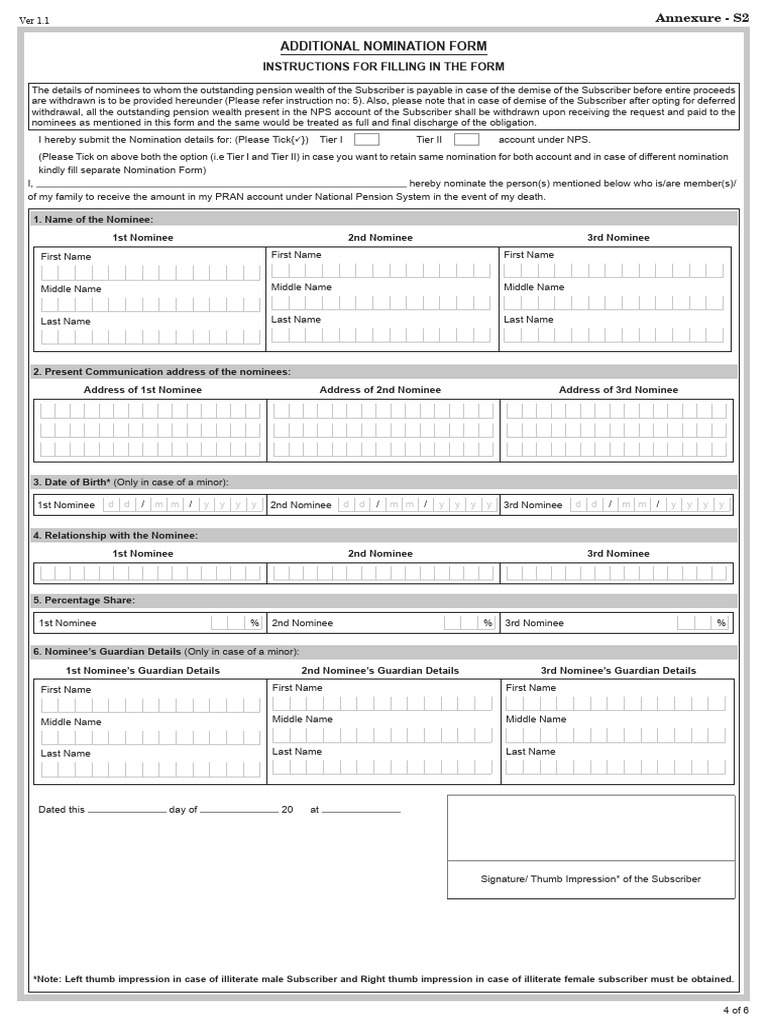 S2 Subscriber Details Change 4 | PDF