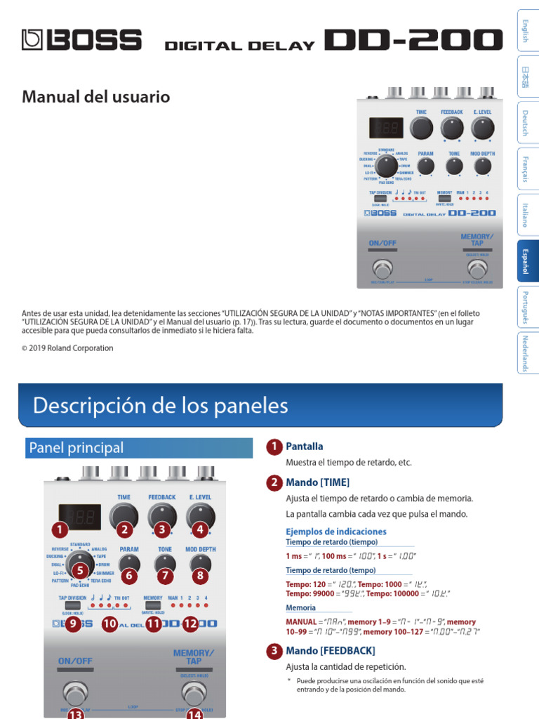 Manual_Boss_DD-200 | PDF | Derechos de autor | USB