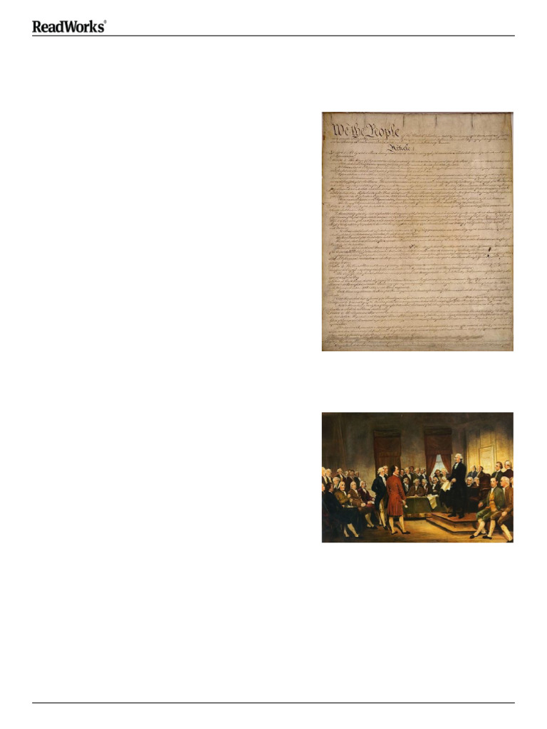 US Constitution Passage | PDF | Constitution | Constitutional ...
