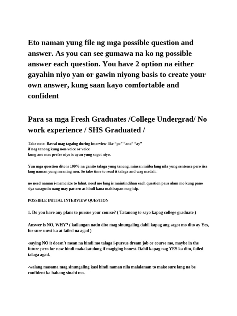 Interview Question and Answer With Harver Assestment Text Answer (2 ...