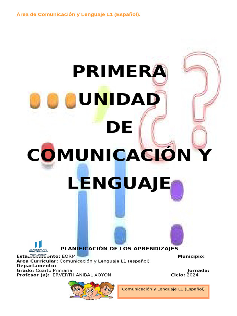 Comunicación y Lenguaje L1 (Idioma español) - Cuarto | PDF ...