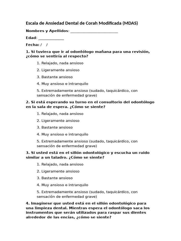 Escala Mdas | PDF