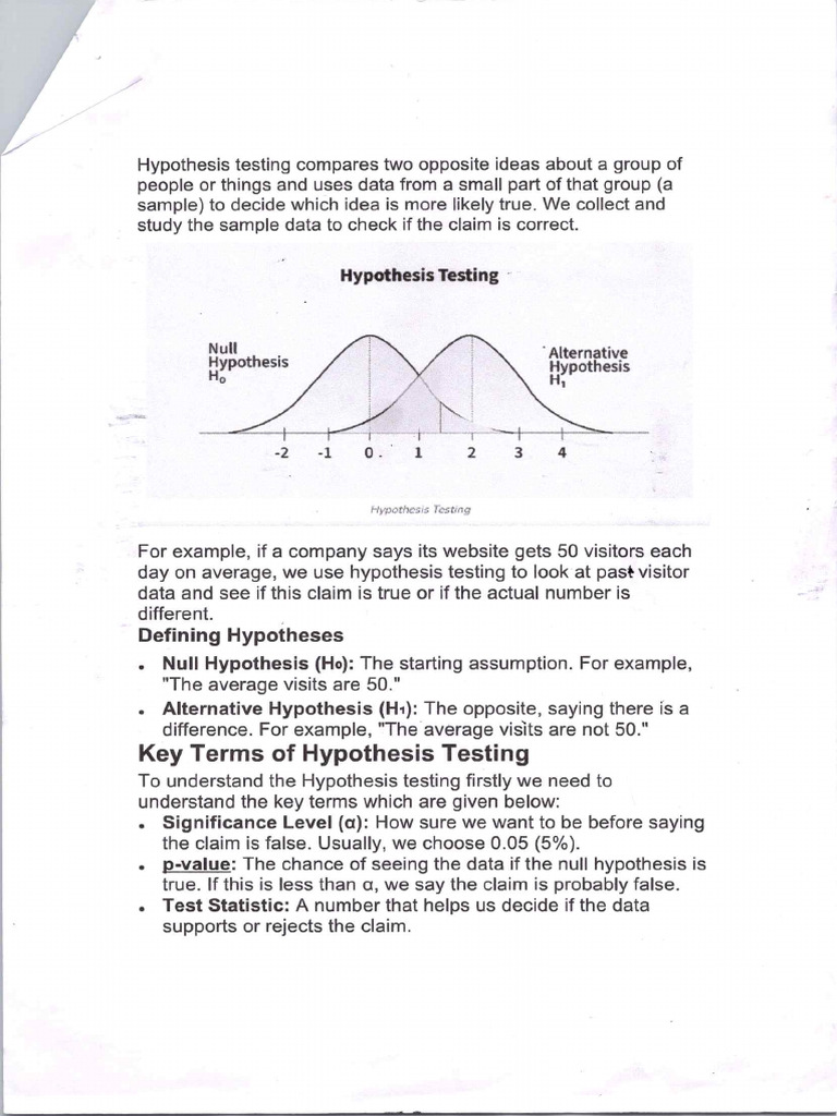 Hypothesis Testing | PDF