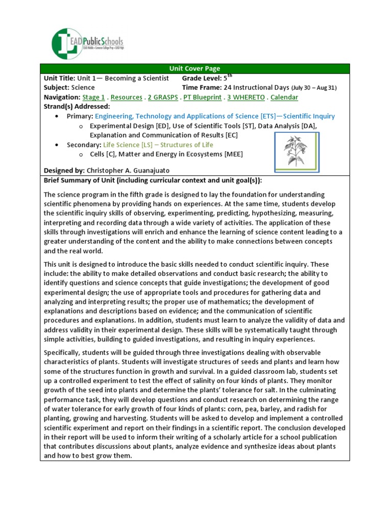 5th Grade Science: Becoming a Scientist | PDF